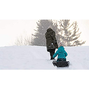 Pelican - Nomad 40 - LFT40PC06 - Multi-Purpose Utility Sled –– Toboggan – Heavy-Duty Polyethylene – High Walls – Safe and Secure (2020 Version), Black, 40 in