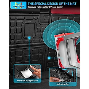 Maszupir Back Seat Cover Protector Compatible with 2010-2024 Toyota 4Runner All Weather Trunk Mat Cargo Liner 2023 4 Runner Accessories (Backrest Mats,Fit with Sliding Tray)