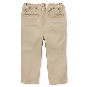 The Children's Place Baby Boys and Toddler Stretch Chino Pants, Sand Wash Single, 3T US