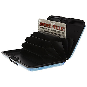 Flower Armored Wallet Credit Card Case (Rose)