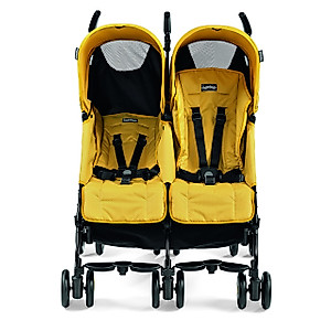 Peg Perego Pliko Mini Twin Baby Stroller, Mod Yelow