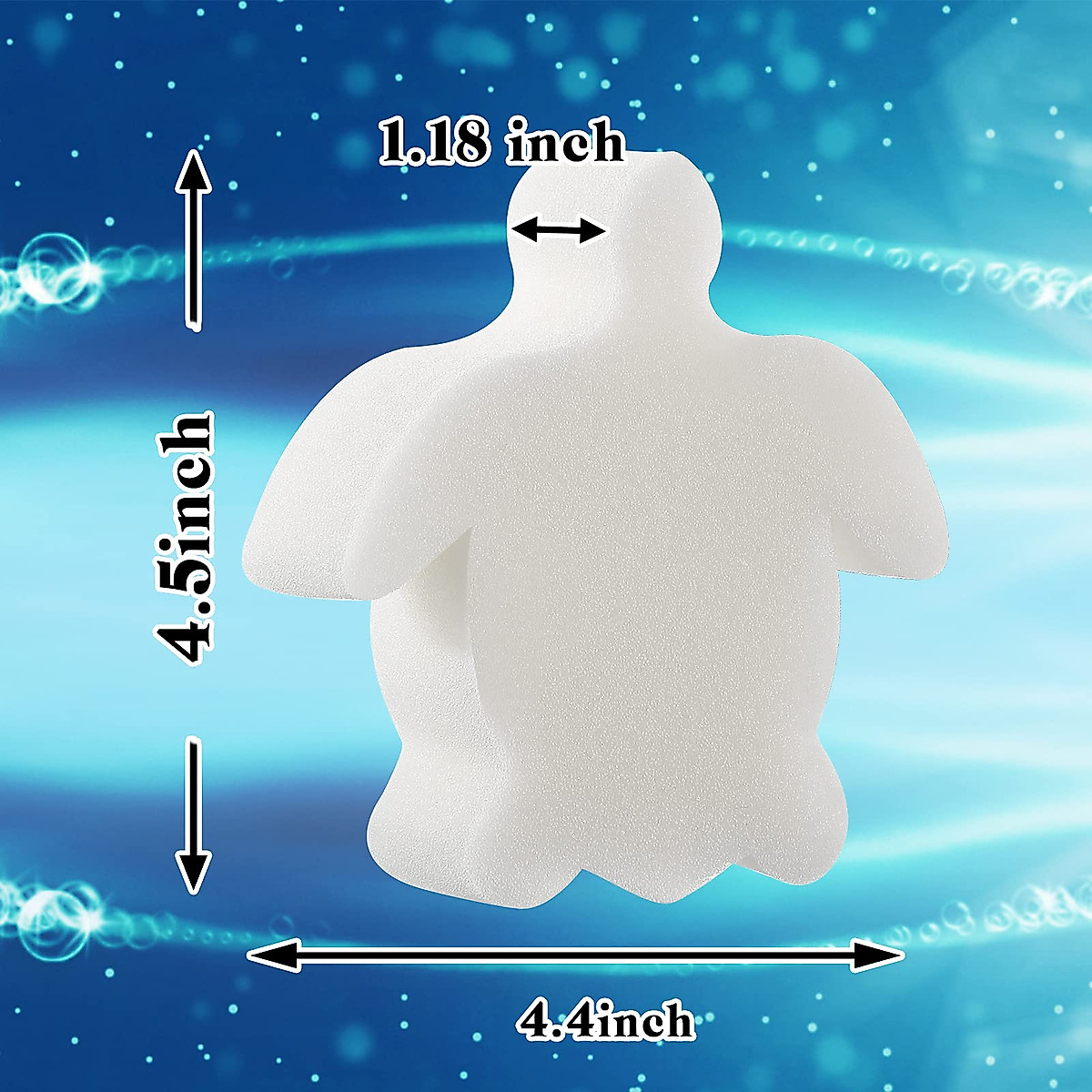 40 Pcs Hot Tub Sponge Spa Cleaning Sponges for Hot Tub Oil Absorbing Sponge Cleaning Scum Absorber for Spa, Bathtub and Swimming Pool to Soak up Oils Hot Tub Accessories(Sea Turtle Style)