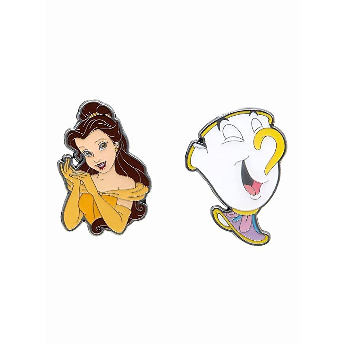 Loungefly Disney Beauty And The Beast Belle & Chip Enamel Pin Set