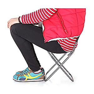 Nadalan Small Outdoor Portable Mini Oxford Folding Chair Aluminum Backrest Chairs Fishing Stool Camping Chair with Carry Bag