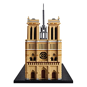 DOLBLOCK Notre Dame De Paris World Famous Micro Building Blocks Collection Model Architecture Sets for Adults 7380 PCS, Ideas DIY Mini Bricks Toy Present for Kids