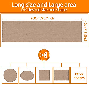 XUYEDOGLSH Cat Scratch Mat，Cat Scratch Carpet Trimmable Self-Adhesive Cat Scratch Pad,Decorative Cat Tree Shelf，Cat Wall，Cat Scratching Post,Cat Couch Protector 78.7"x15.8"