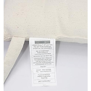 COTTON CRAFT Chair Cushion Pads - Set of 4 - Ellora Natural - Dining Kitchen Office Chair Seat Cushion with Ties - Durable Cotton Fabric - Thick Comfy Poly Fill - Indoor Use - 17x17 in – Natural Ivory