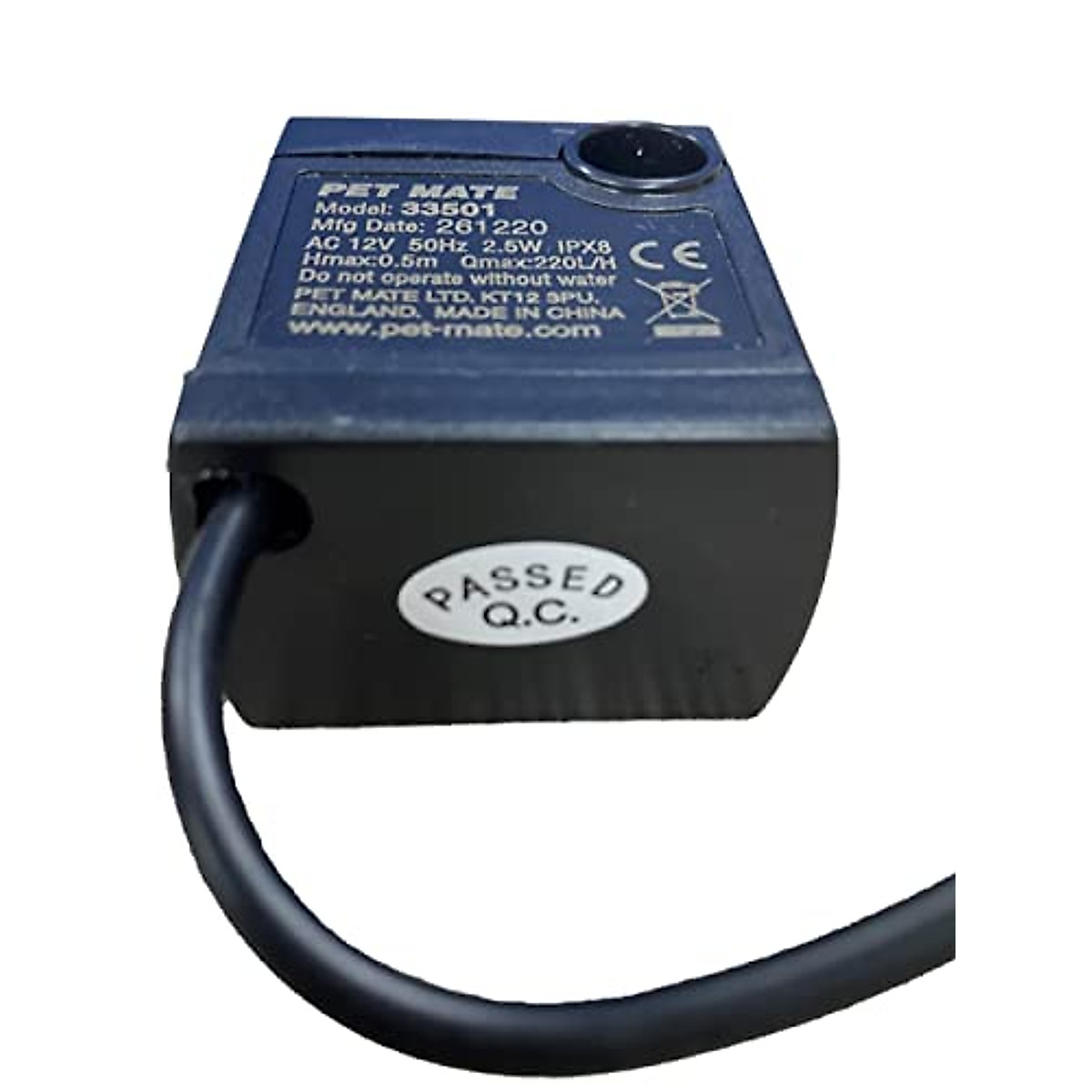 Cat Mate Replacement Pump for Pet Fountain (Power Adapter Not Included)