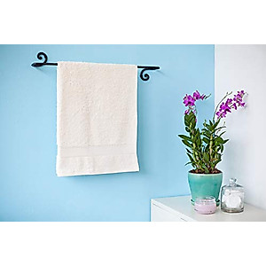 RTZEN Wrought Iron Bathroom Accessories Set, Decorative Hand Towel Bar and Body Towel Bar Hanger