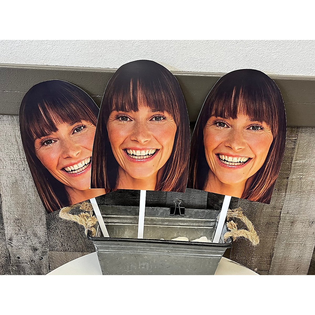 Face on a Stick, Custom face Cutout, Party Prop, Fat Face, Head Cutout, Fan Face, Wedding, Bachelor, Graduation, 6pcs, Option for More