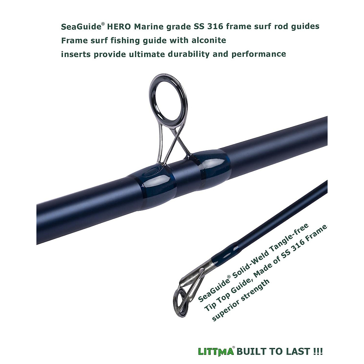 LITTMA LITTMA-Surf Spinning Rod Surf Rods Saltwater 9ft 10ft Graphite Surf Rod Surf Casting Rod Surf Fishing Rod Surf Rod Saltwater Surf Travel Rod Surf Rod Barra de Surf Surf Rod