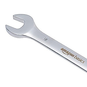 Amazon Basics Flexible Gear Ratcheting Wrench Set, 10 Pieces