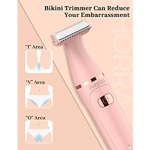 PHORRA Electric Razors for Women, Close Womens Electric Razor with Aloe Bars for Legs Arm Armpit (B)