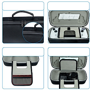 Hzycwgone Hard Case Bag for ASUS ROG Ally 7" 120Hz Gaming Handheld,ROG Ally Stand Carrying Case with Extra Room for Cable,Charger & Cards