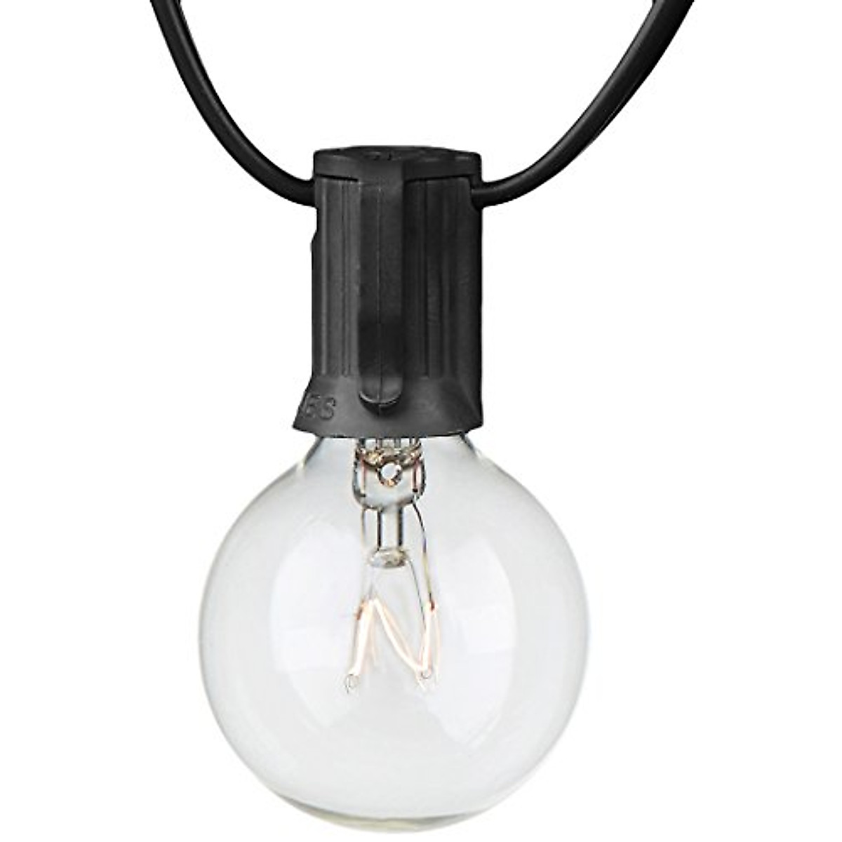 Amazon Basics Patio String Light, 50 Feet, Black