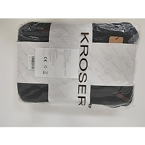 KROSER Laptop Backpack Large Computer Backpack Fits up to 17.3 Inch Laptop with USB Charging Port Water-Repellent School Travel Backpack Casual Daypack for Business/College/Women/Men-Charcoal Black