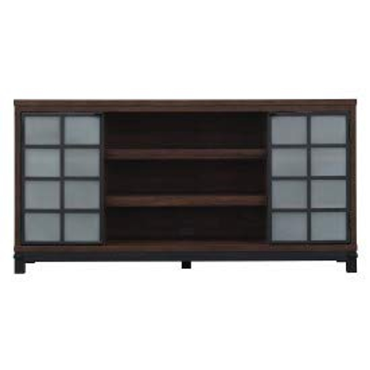 Twin Star Home 55" Uptown Uptown Loft TV Stand for Up to 60" TV - Saw Cut Espresso, TC55-6490-PD01