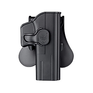 Gun Holster for Glock 21 Gen 1 2 3 4, Glock 20 Gen 1 2 3 4, OWB Paddle Holster, Outside Waistband Belt Tactical Holster, Open Carry Polymer Holster, 360° Adjustable & Fast Release - Right Handed