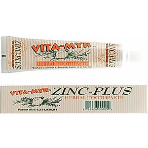 3 Pack VITA-MYR Zinc Plus Toothpaste 4 oz