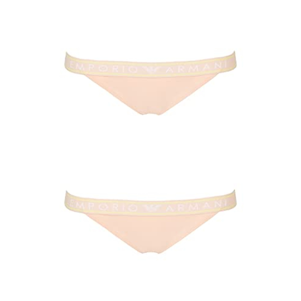 Emporio Armani Women's Icon Logoband Thongs, Apricot, Small