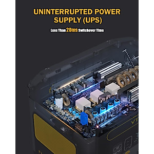 VTOMAN Solar Generator 1500W (3000W Peak) with 220W Solar Panel Included, 1548Wh LiFePO4 Power Station with 1500W AC Outlets, 100W USB Ports, 12V DC, for Home Electric Backup & RV/Van Camping