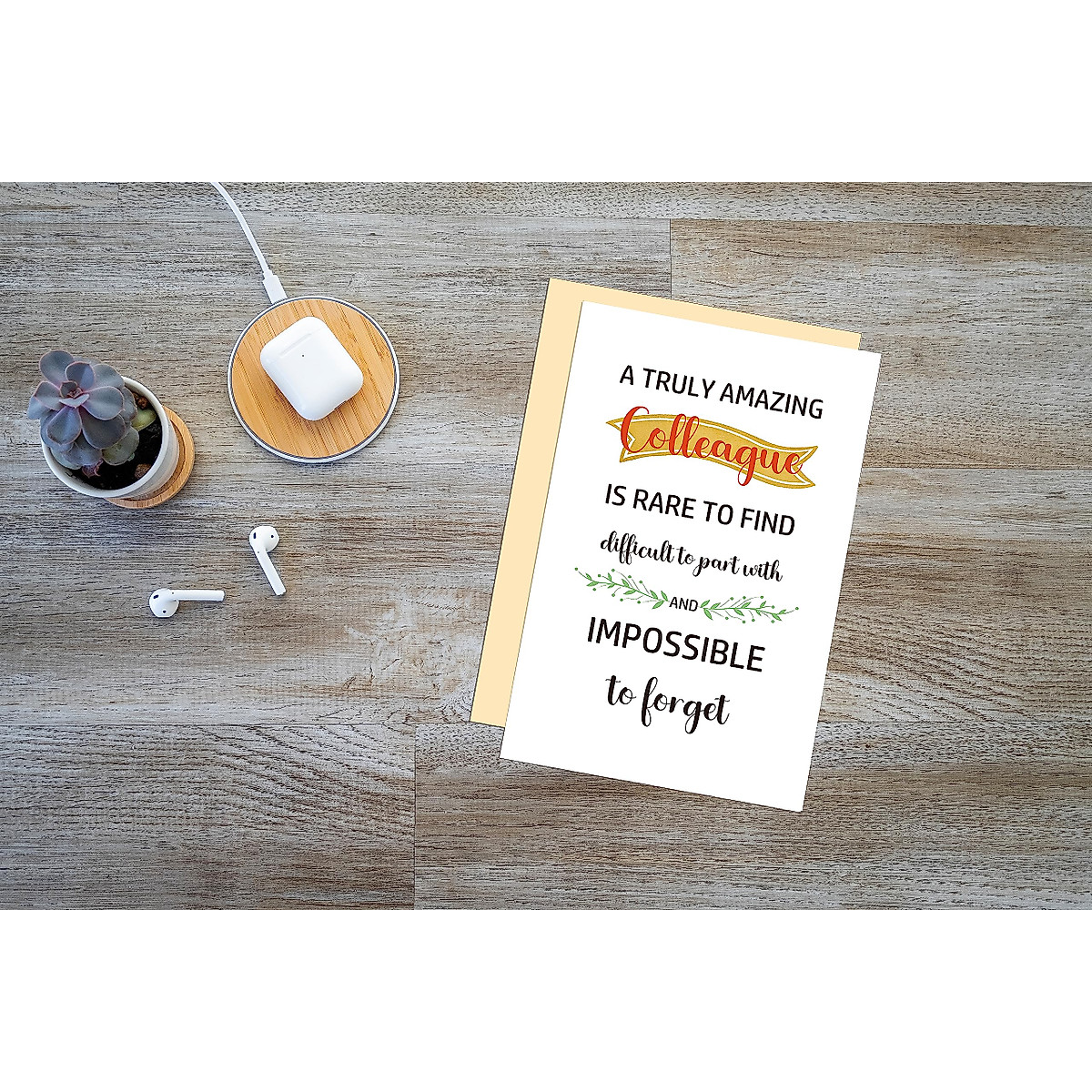 Ure Tenk Friend Retirement Card, Sincerely Colleague Leaving Card, Co-Worker Farewell Card, Thank You Card, Impossible to Forget You Card