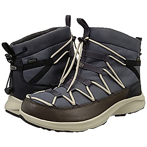 KEEN Men's Uneek SNK Waterproof Winter Chukka Boots, Magnet/Black Olive, 11.5