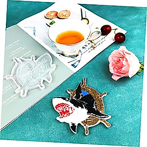 BESPORTBLE Epoxy Mold Animal Resin Molds Crystal Tray Jewelry Tray Silicone Molds for Resin Coaster Cup Mat Resin Molds Silicone Soap Making Cup Mat Mold DIY Coasters Molds Cup Pad Mold Round
