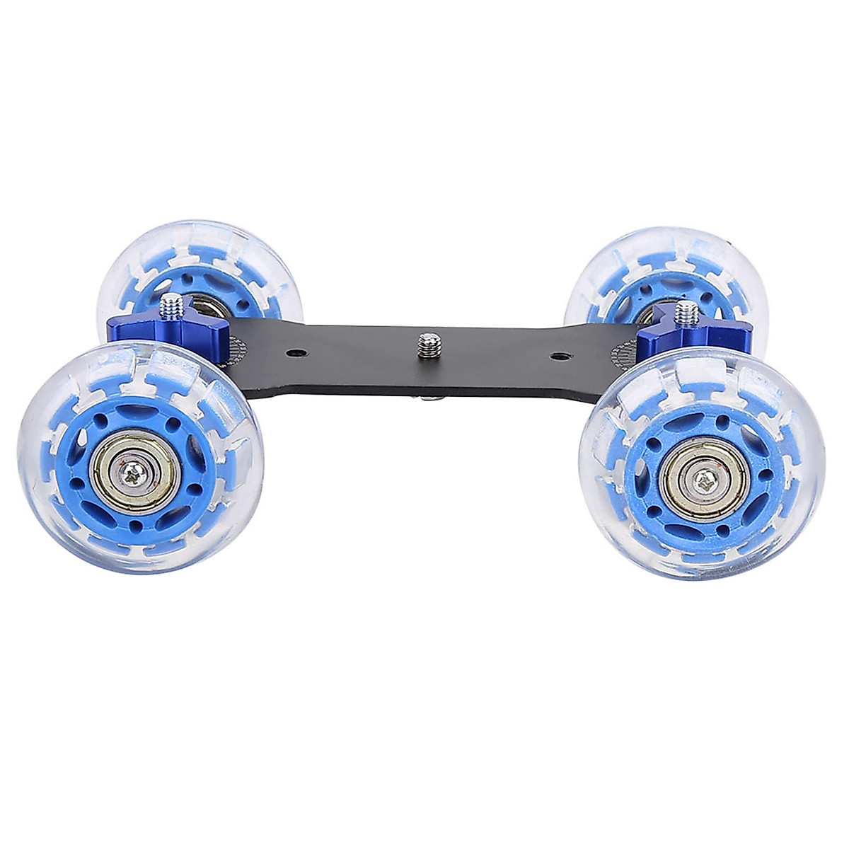 Mini Camera Dolly Roller, Camera Dolly Wheel for DSLR, Multifunctional Adjustable Desktop Camera Slider Car with 10KG Load & Precise Scale, for Video Camcorders, 1/4 Screws & Low Noise