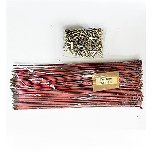 245mm Bike Spokes 14G Stainless Steel, Road Bike Spokes 100Pcs (Color Family : Red)