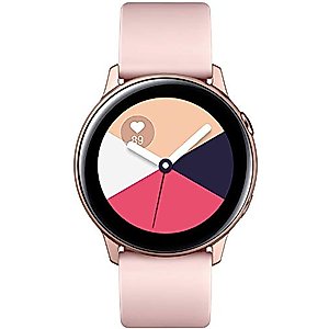 SAMSUNG Galaxy Watch Active (40MM, GPS, Bluetooth) Smart Watch with Fitness Tracking, and Sleep Analysis - Rose Gold (US Version)