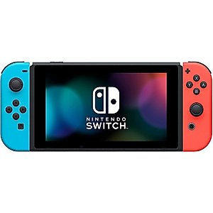 NEW Switch Deluxe Holiday Game Bundle: Nintendo Switch with Neon Blue and Neon Red - 6.2" Touchscreen LCD Display + Nintendo Switch Minecraft Game and T.F. Card