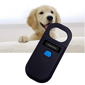 Run Mall Microchip Scanner Reader RFID Reader Writer Tag Microchip for Dogs Chip Reader Rechargeable Animal Chip Scanner Pet Tag Scanner FDX-B(ISO 1178411785) ID64 RFID Animal Tracking, (W90-BK)