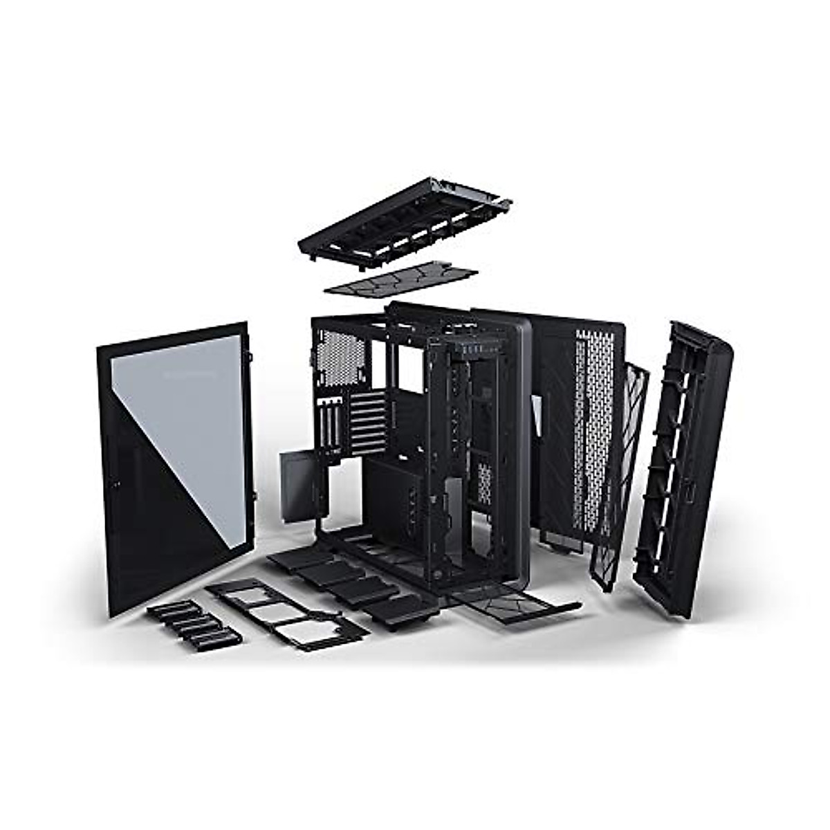 Phanteks Enthoo 719 (PH-ES719LTG_DBK01) High Performance Full Tower Case – Tempered Glass, Aluminum panels, dual system/psu support, massive storage, Fan Hub, Digital-RGB lighting, Black