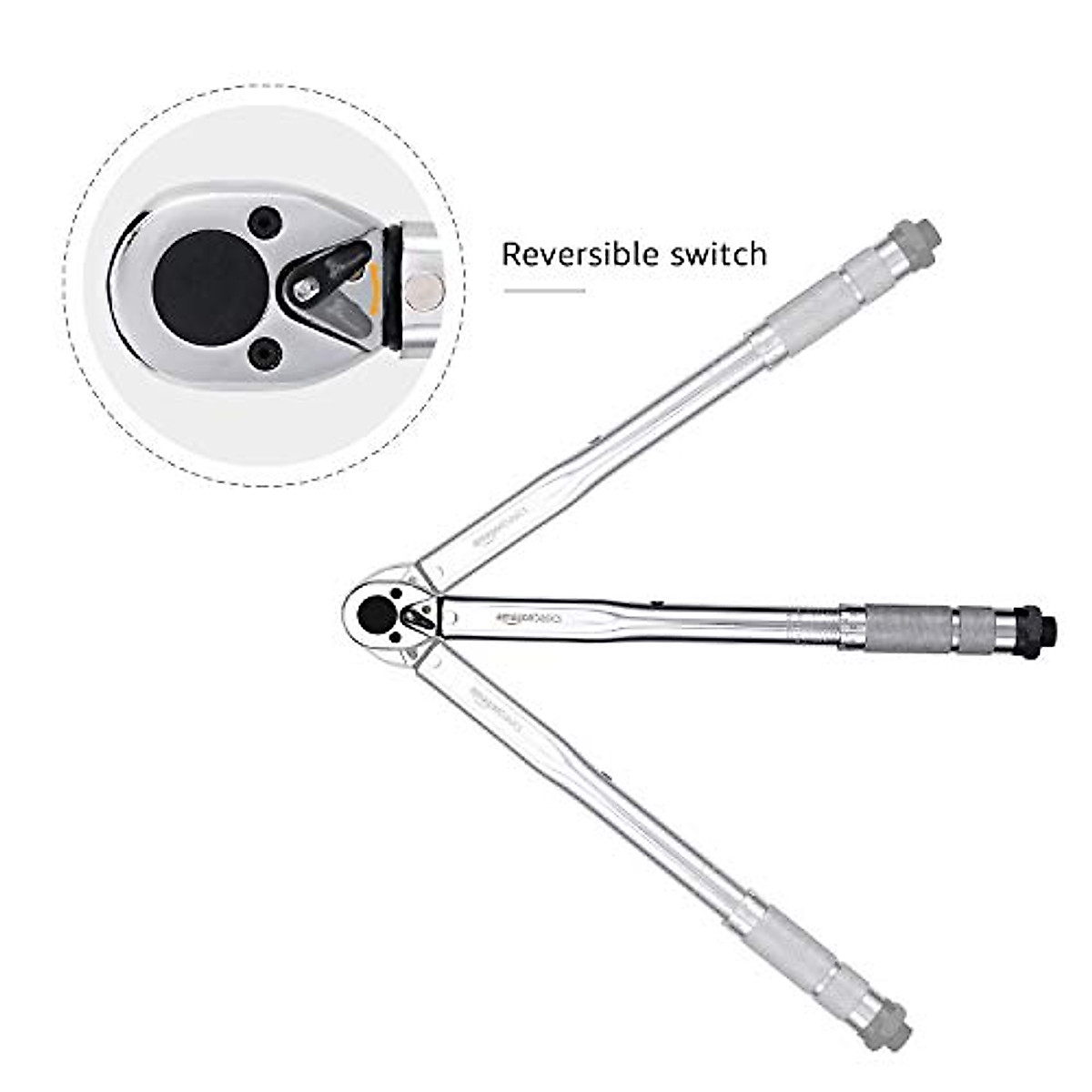 Amazon Basics 3/8-Inch Drive Click Torque Wrench - 15-80 ft.-lb, 20.4-108.5 Nm
