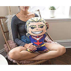 Official My Hero Academia Character Pillow - 20-Inch All Might Doll Body Replica - Gift for Friends, Family, and Fans - Bed, Couch, Room Decoration - Soft Throw Cushion - Licensed Merchandise