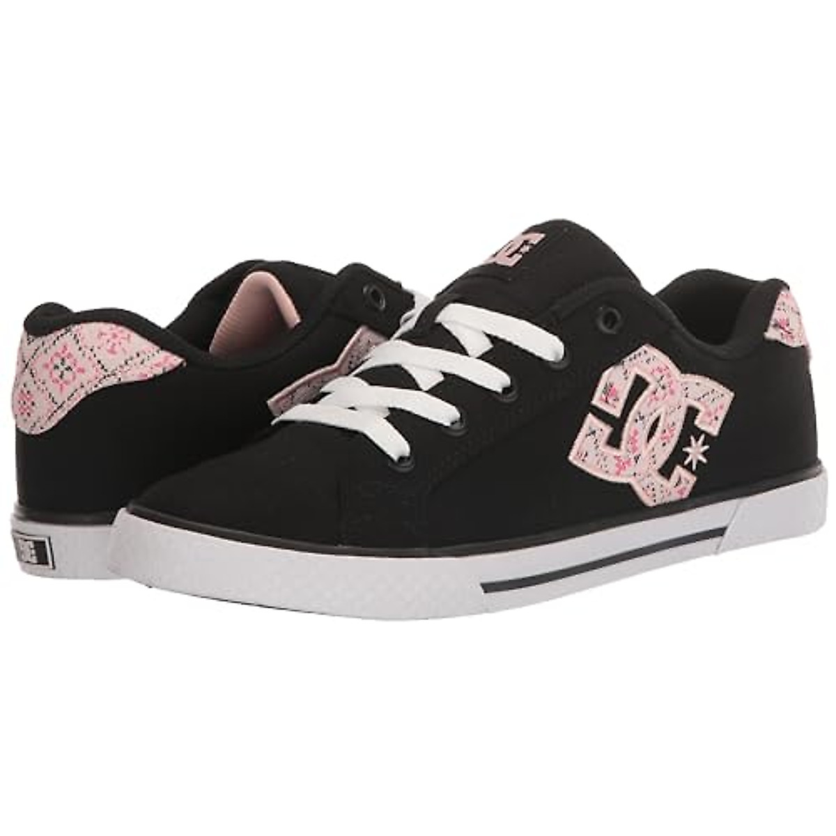 DC Women's Chelsea Low Top Casual Skate Shoe, Pink/Raspberry, 8.5