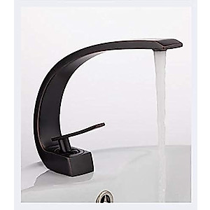 Kitchen Taps Innovative Black Brass Bathroom Basin Faucet Cold and Hot Water Mixer Taps Antique Bath Sink Taps Mixer