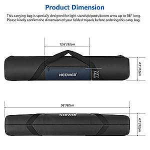Neewer® 36"x5"x5" / 92cmX12cmX12cm Heavy Duty Photographic Tripod Carrying Case with Strap for Light Stands, Boom Stand, Tripod