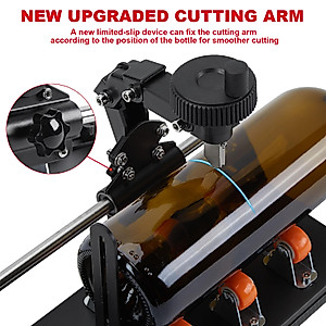 Glass Bottle Cutter Kit, FIXM DIY Glass Cutter for Bottles with Adjustable Width, DIY Any Art-Ware with a Complete Set of Accessories