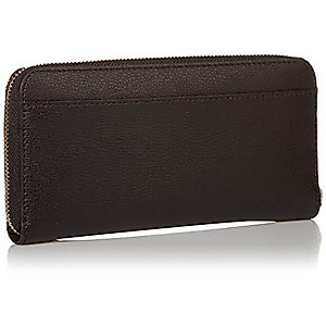 Karl Lagerfeld Paris womens Zip Continental Wallet, BLK/GOLD, One Size US