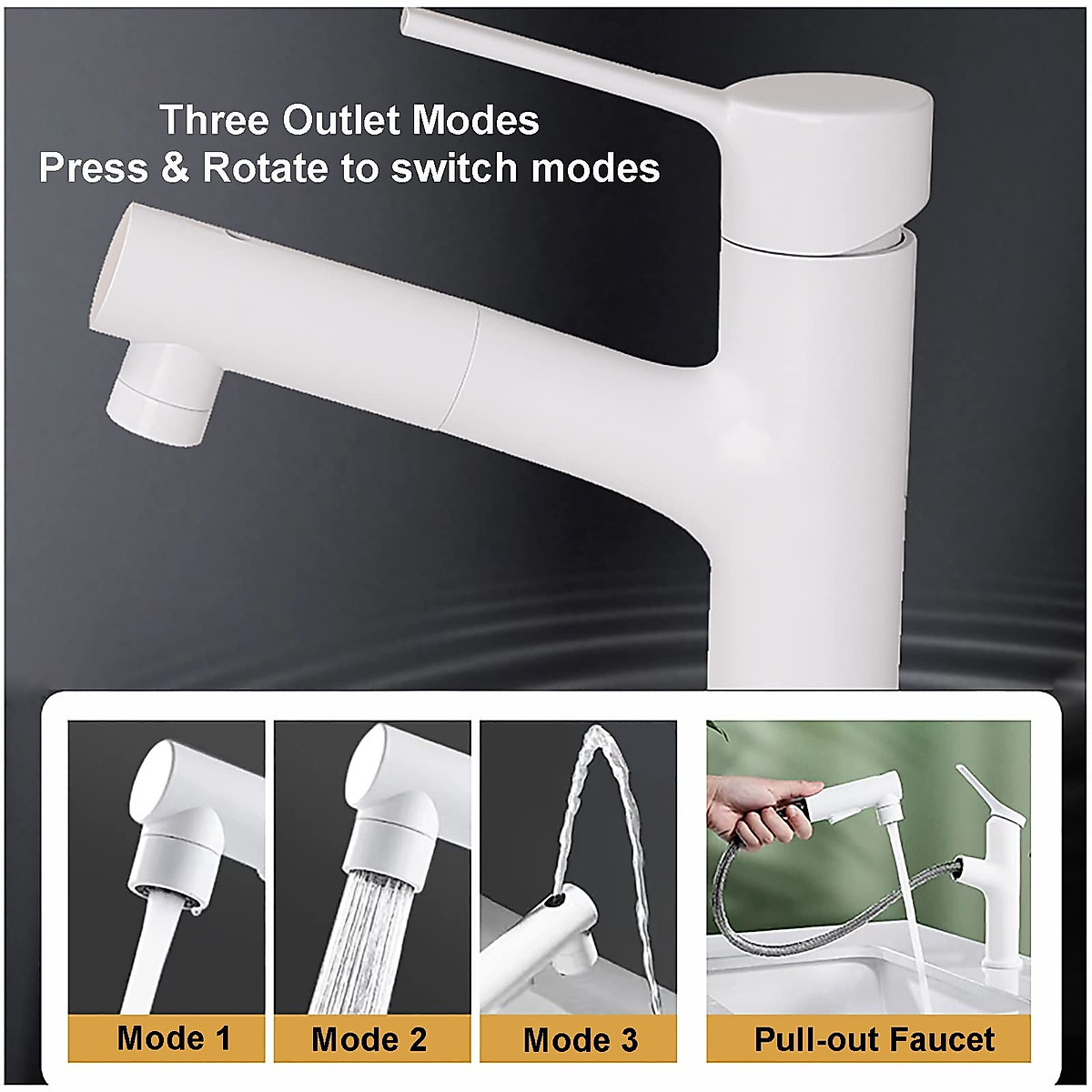 Wall Mounted Bathroom Vanity with Sink Combo,Bathroom Vanity Set with Basin & Storage Cabinet ,Bath Cabinet with Ceramic Sink Including Pull-out Faucet, Mirror Cabinet ( Size : 81x50x53cm/31.9x19.7x20