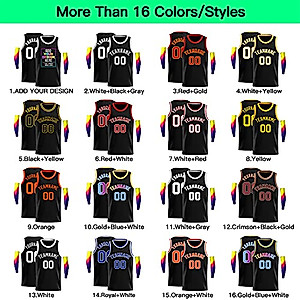 Custom Basketball Jersey 90’s Hip Hop Stitched & Printed Letters Number, Sports Jerseys for Men/Boy
