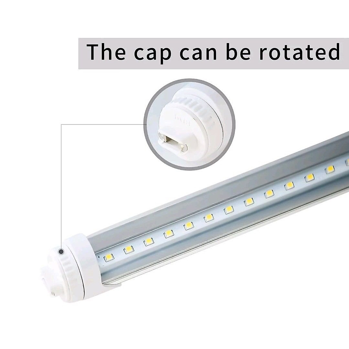 GreenSun 10 PCS R17D 6FT LED Tube Light, 30W F72T12/CW/HO LED Replacement 6FT, Super Bright 5500K Daylight for Commercial Household Lighting, Clear Cover