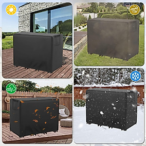 TheElves Outdoor Bar Height Dining Set Cover,Patio Dining Set Cover Waterproof for 76' Long Outdoor Wicker Bar Dining Set- 76*34*42 Inch