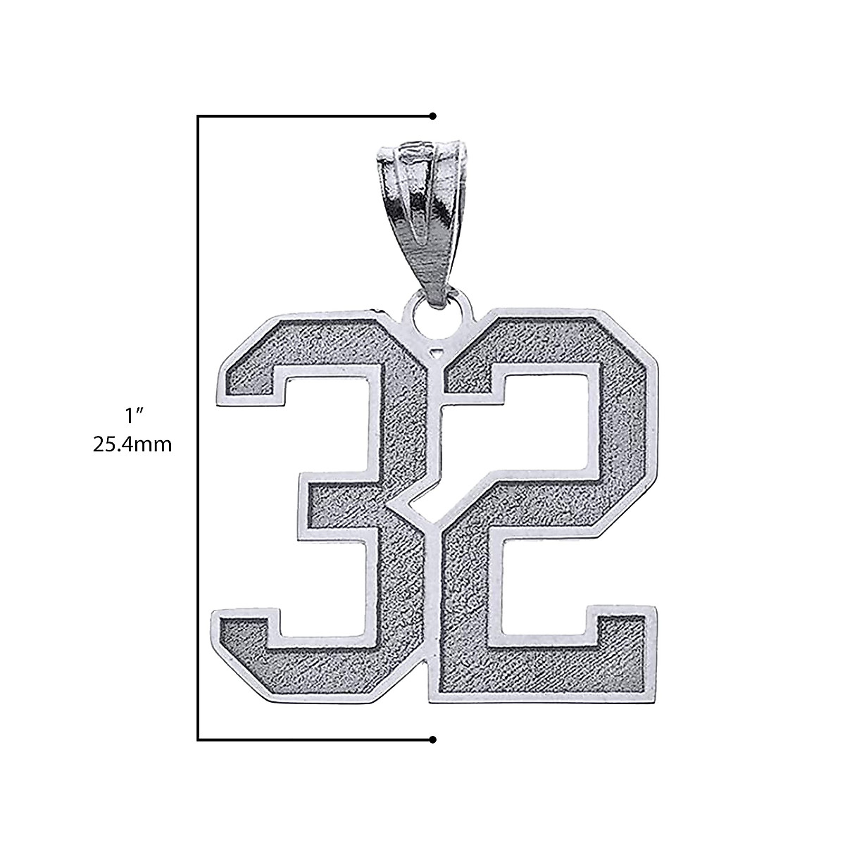 Personalized Your Lucky Number and Name Sports Jersey Silver Pendant