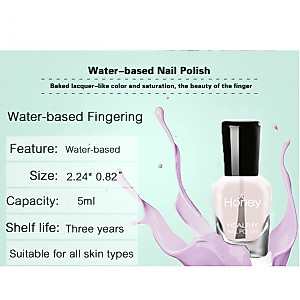 Tophany Non Toxic Easy Peel Off and Fast Dry Nail Polish Set for Pack, Eco Friendly and Organic Water Based Nail Polish for Women,Teens(10 Bottles)