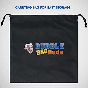 BUBBLEBAGDUDE Bubble Bags 5 Gallon 4 Bags Set - Herbal Ice Bubble Bag Essence Extractor Kit - Plant & Herb Extraction Bubble Bags with 10 x 10” Pressing Screen & Storage Bag (220 to 25-Micron Bags)