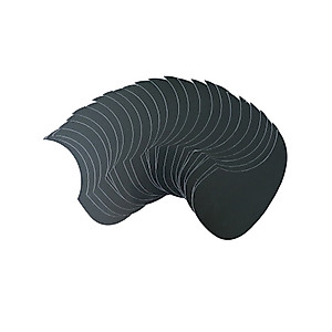 Metallor Acoustic Guitar Pickguard Anti-Scratch Guard Plate Perfect Replacement, Self Adhesive Tear or Water Drop Shape Pick Guards Various Color, Cool Guitar Accessories Gifts (Black)