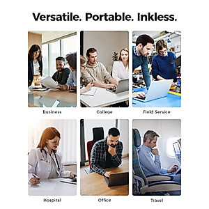 paperang Portable Thermal Printer Supports A4 Paper for Mobile Monochrome Prints, Wired Printing for Windows & macOS via USB and Wireless Printing for iOS & Android Devices via Bluetooth